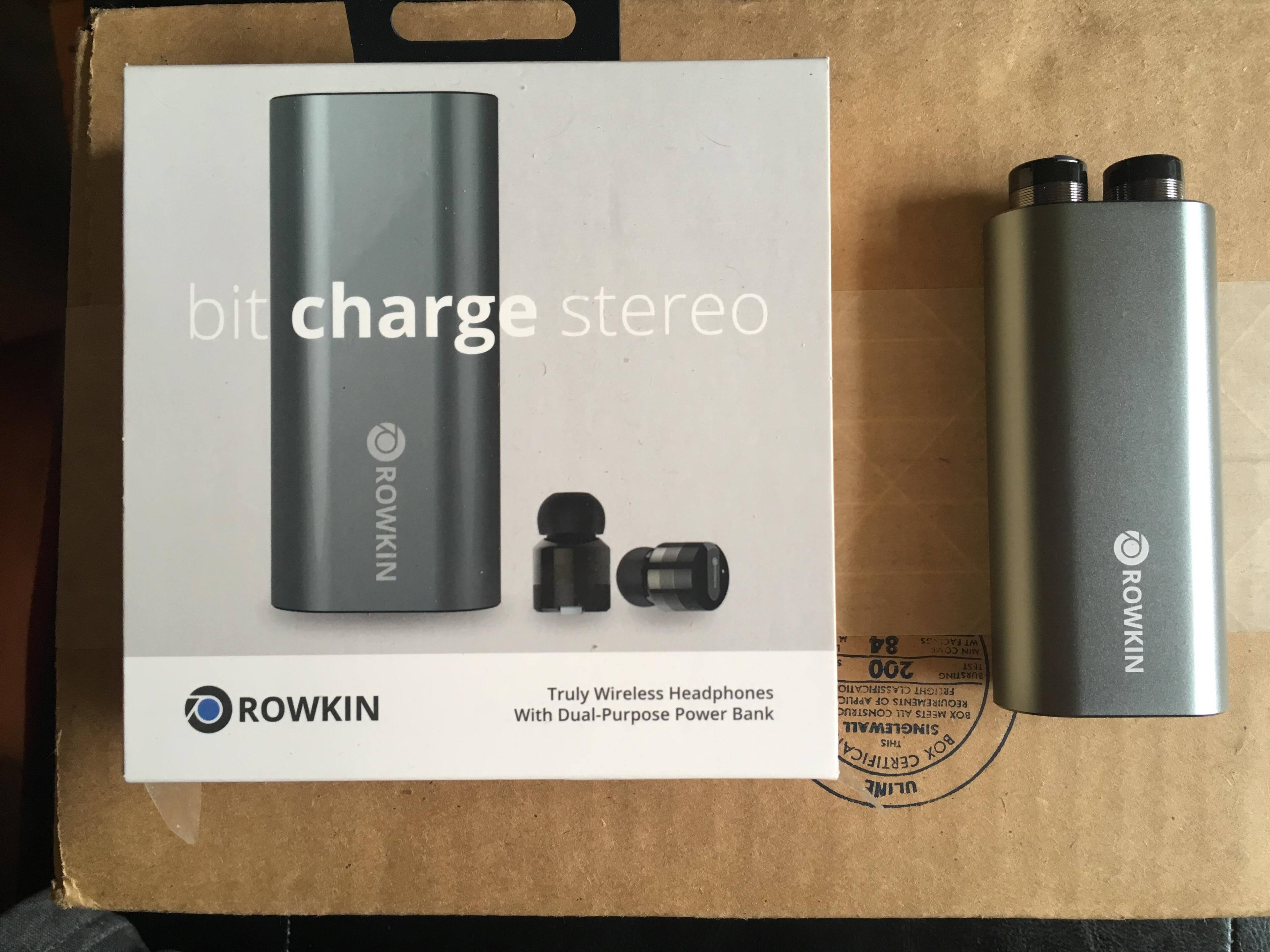 Rowkin Bit Charge Stereo True Wireless In Ear Headphones Space Gray ...