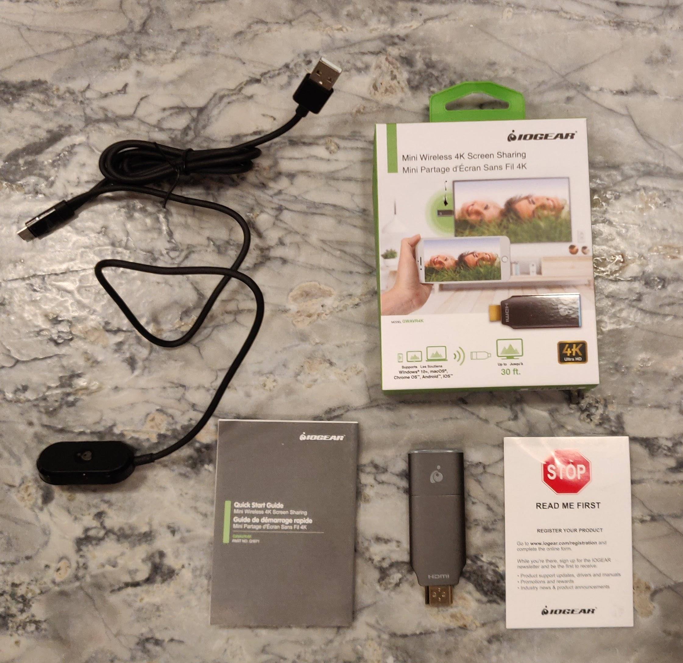 Best Buy: IOGEAR Mini Wireless 4K Screen Sharing Black GWAVR4K