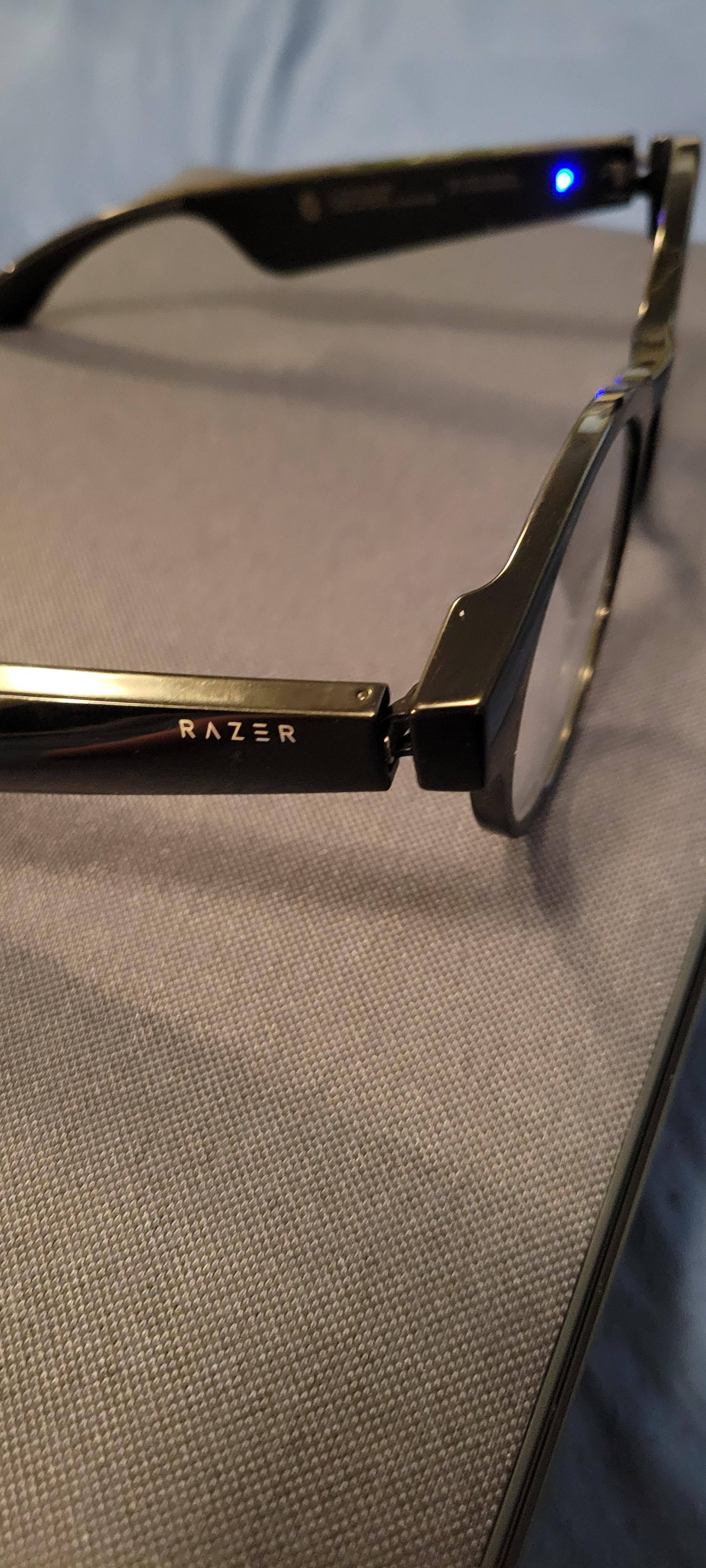 Best Buy: Razer Anzu Smart Glasses Large Round Frame Bundle with Blue ...