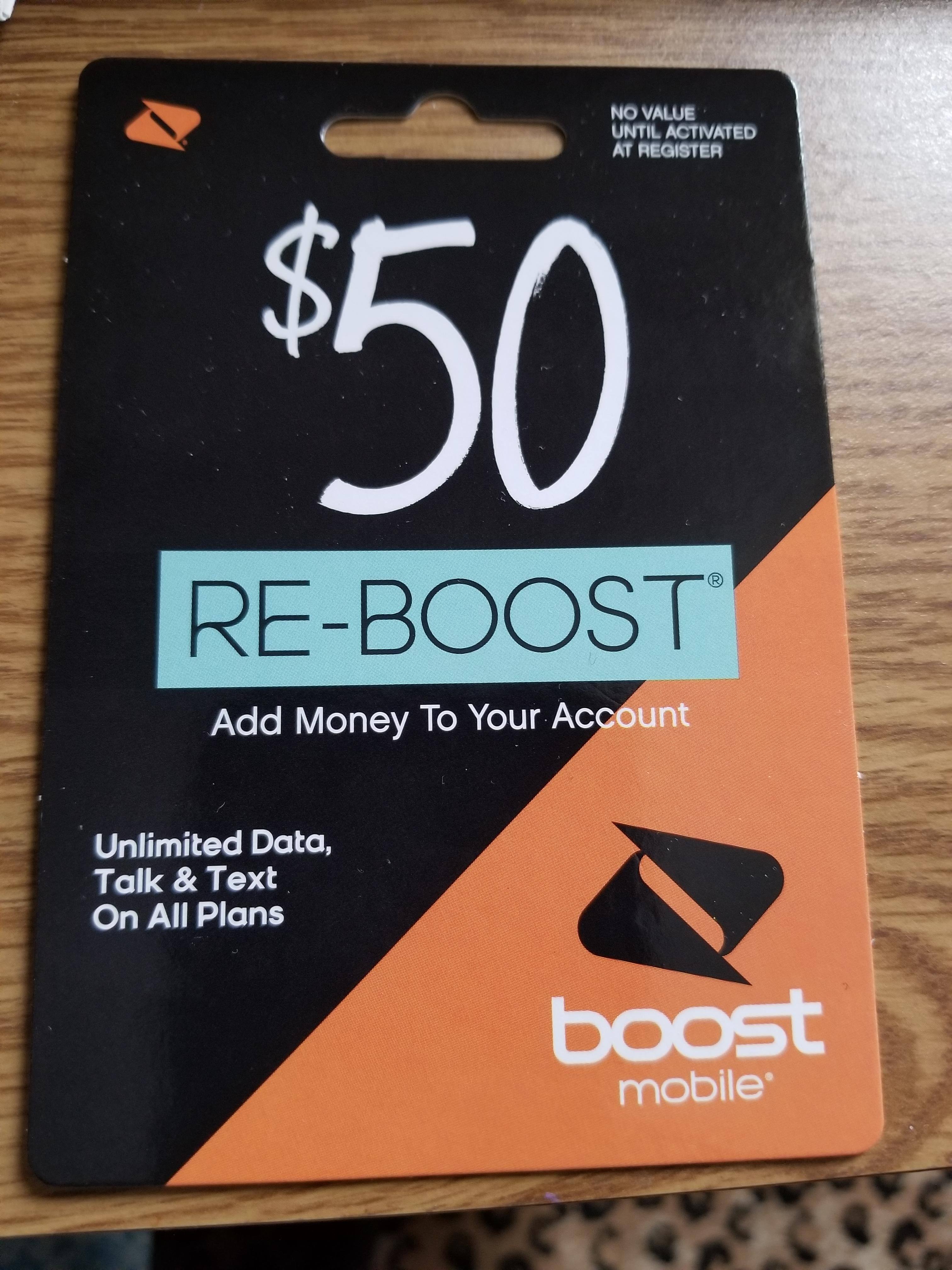 Best Buy: Boost Mobile Re-Boost $50 Prepaid Phone Card BOOST MOBILE $50 ...