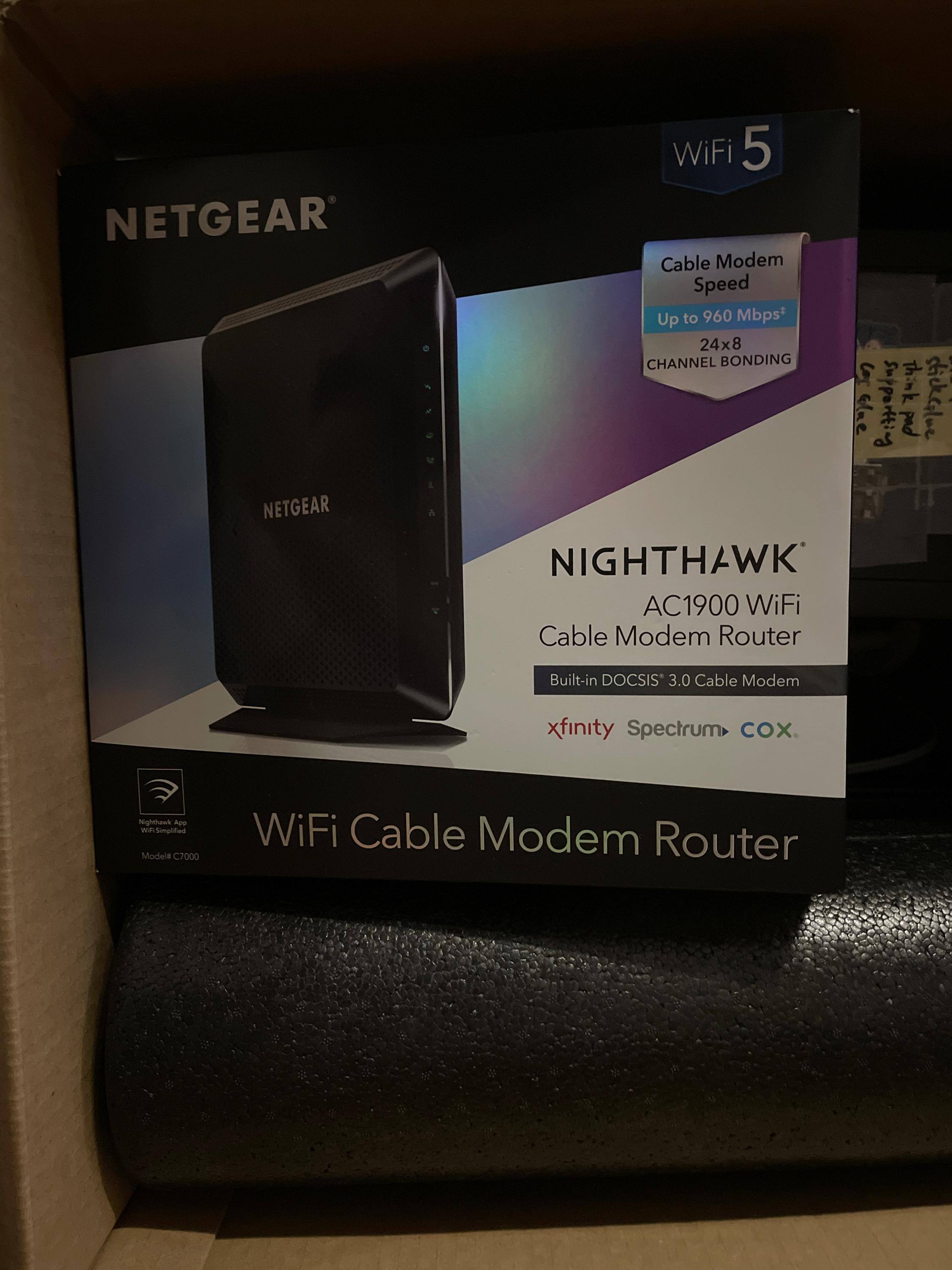 Customer Reviews: NETGEAR Nighthawk AC1900 Router with DOCSIS 3.0 Cable ...