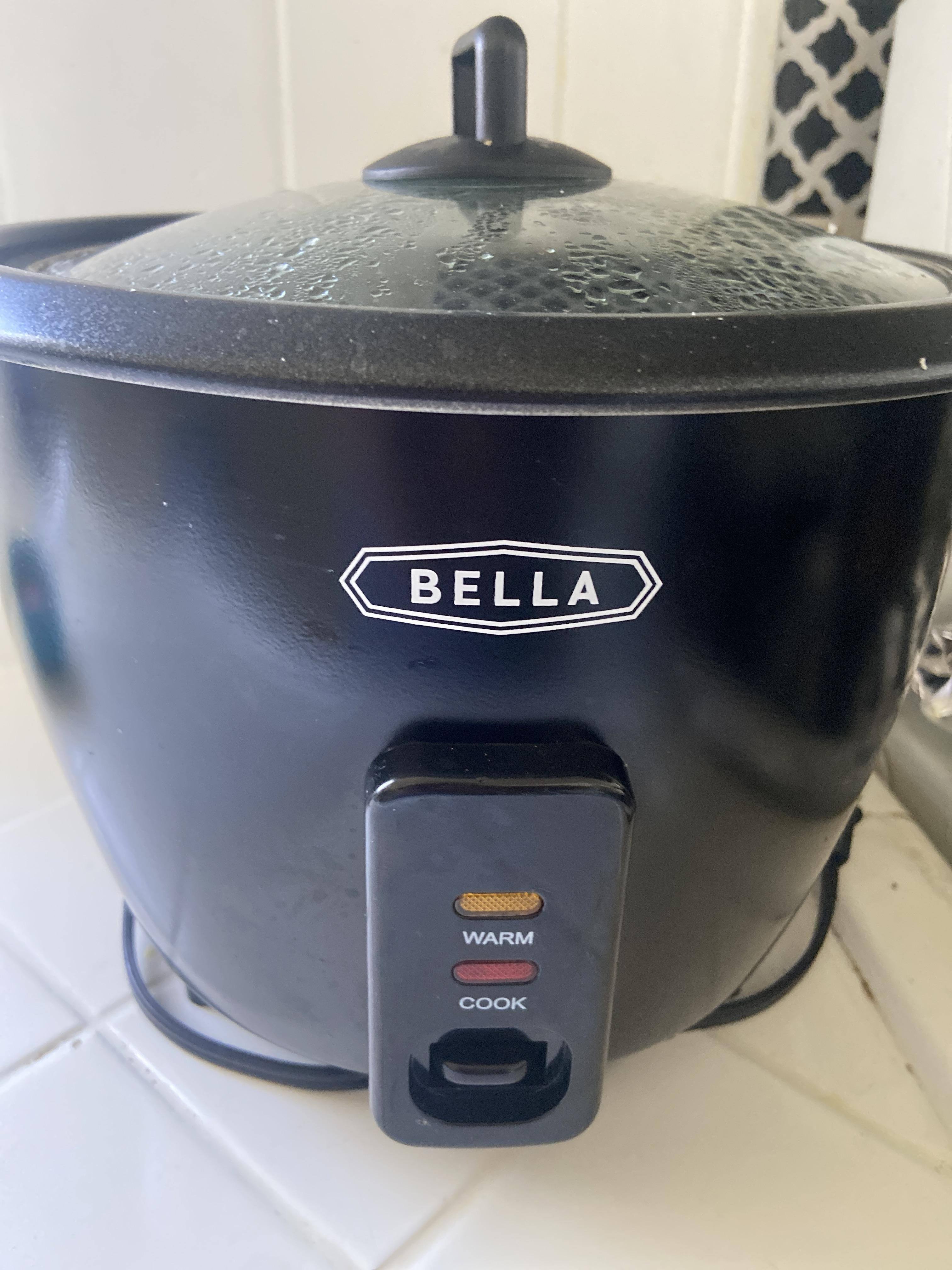 Best Buy: Bella 16-Cup Manual Rice Cooker Black 17169