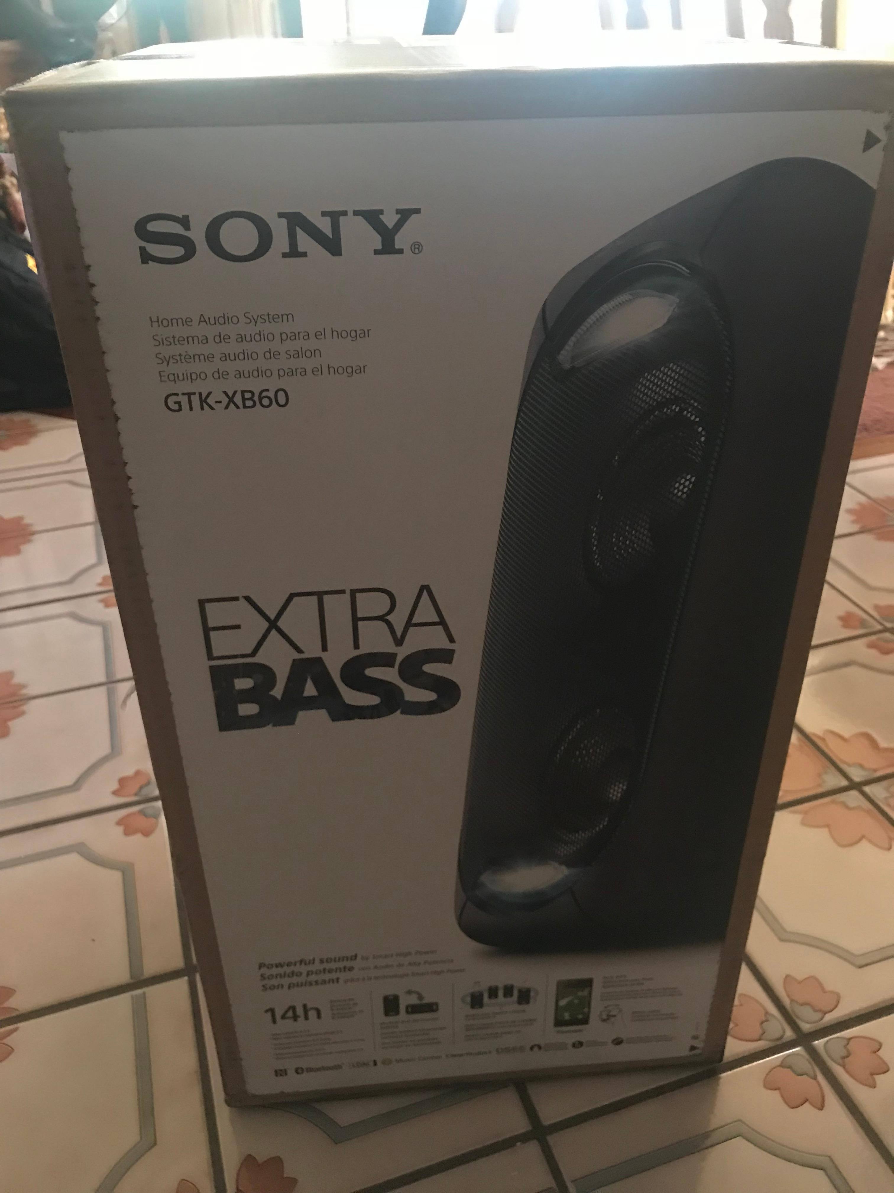 Best Buy: Sony High Power XB60 Portable Bluetooth Speaker Black GTKXB60