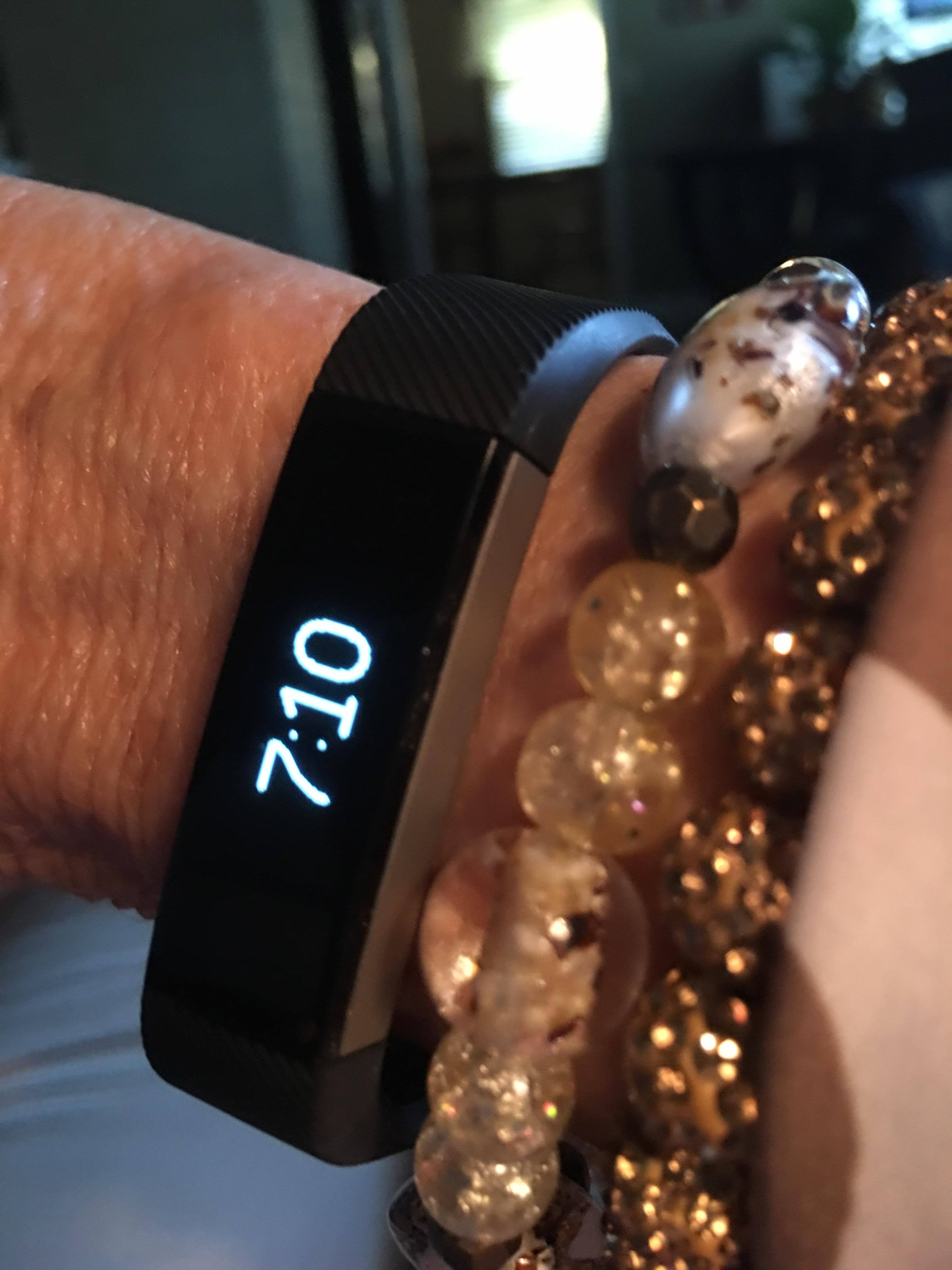 Best Buy: Fitbit Alta Gold Series Activity Tracker (Large) Black/Gold ...