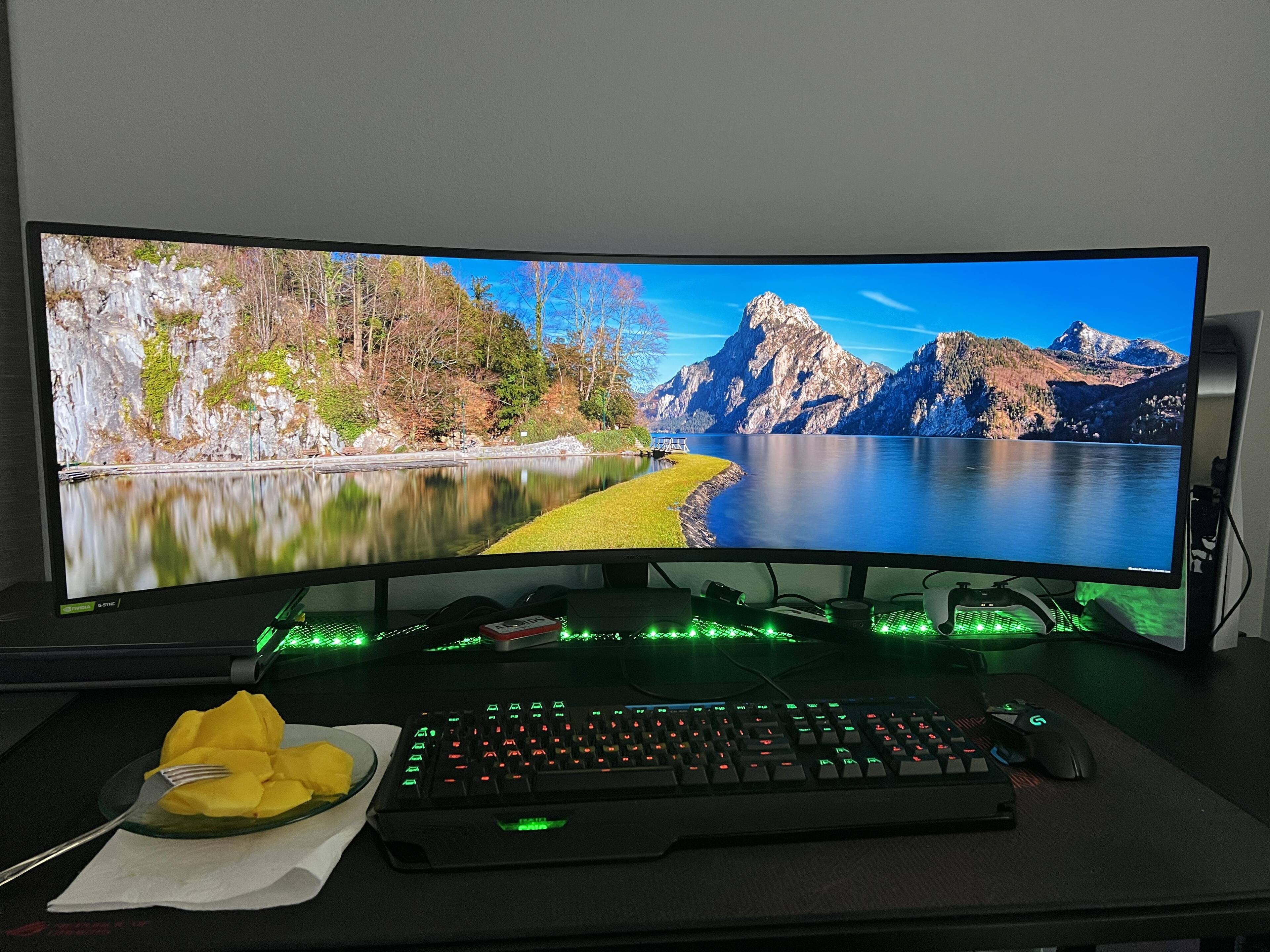 Samsung Odyssey 49” 1000R Curved Dual QHD 240Hz 1ms FreeSync & G-Sync ...
