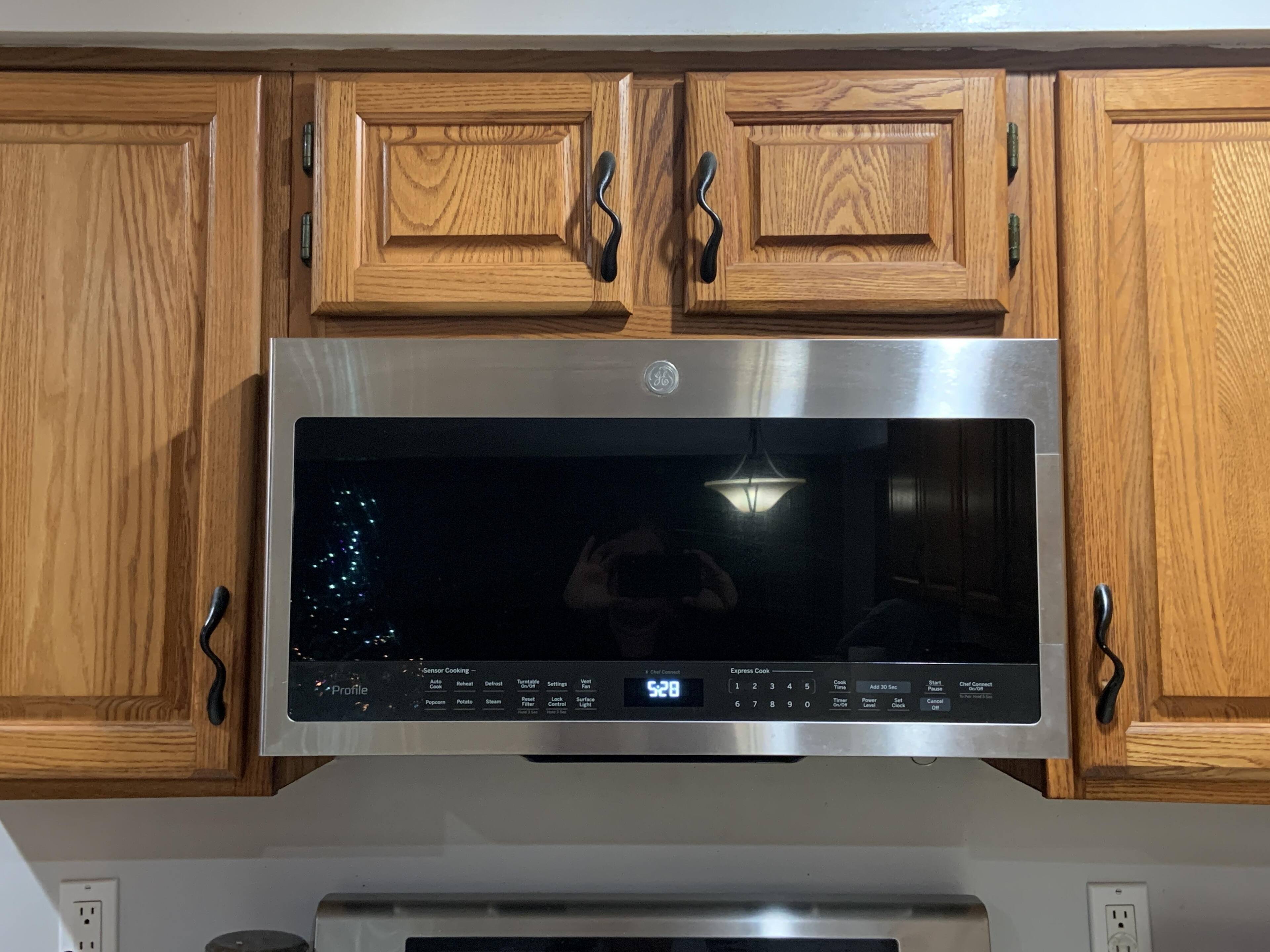 Best Buy: GE Profile 2.1 Cu. Ft. Over-the-Range Microwave with Sensor ...