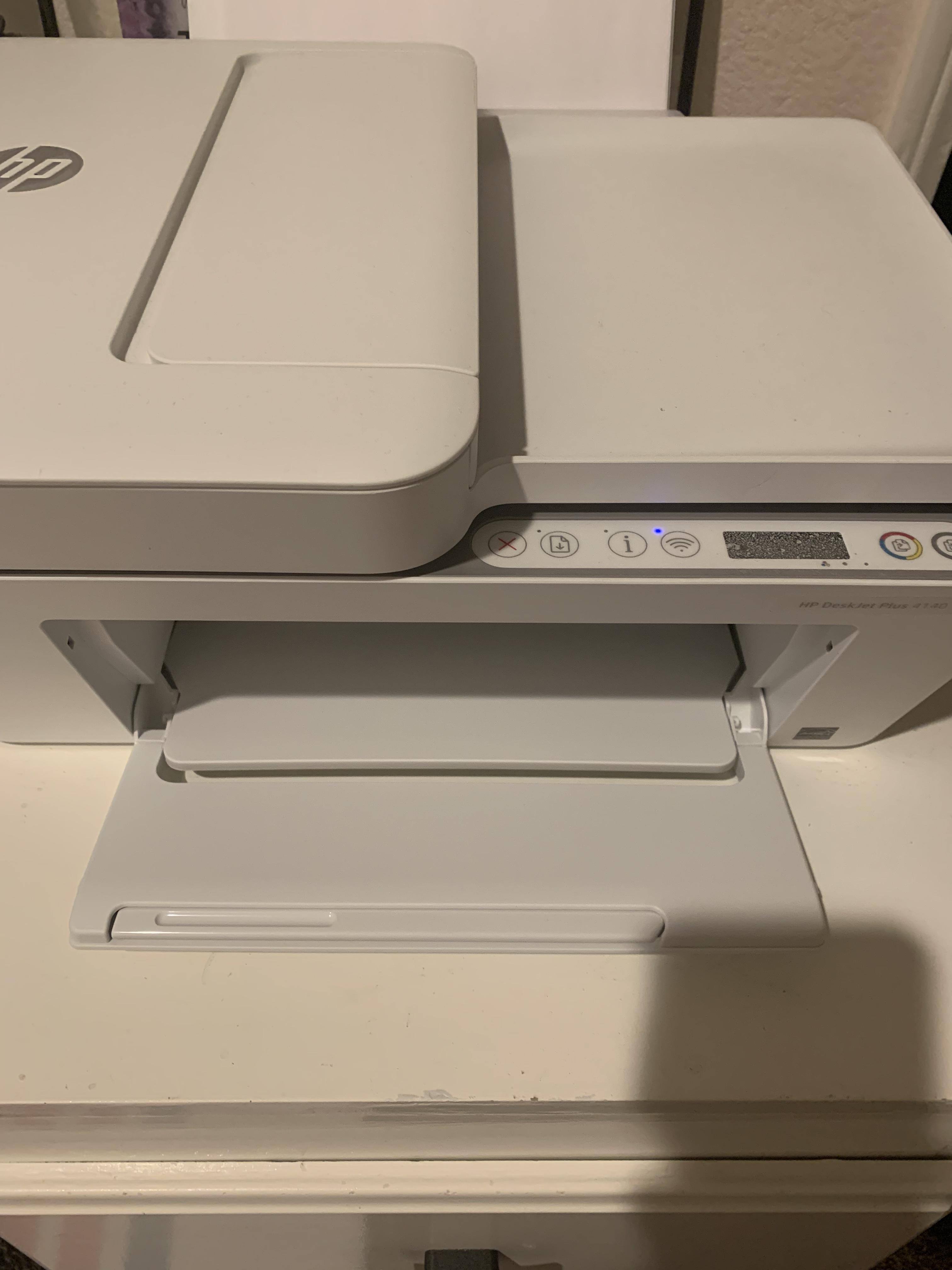 Best Buy: HP DeskJet Plus 4140 Wireless All-In-One Inkjet Printer White ...