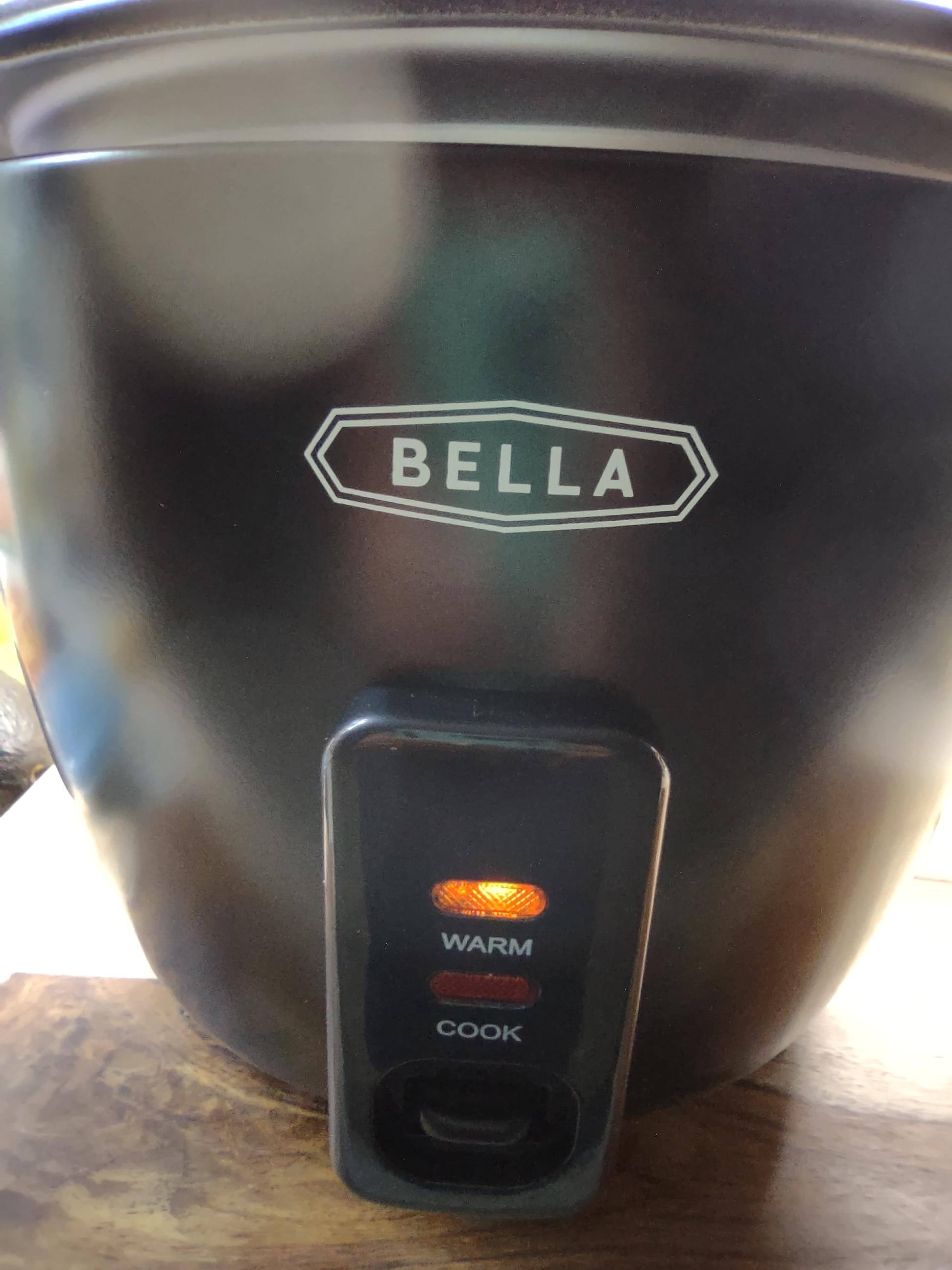 Best Buy: Bella 16-Cup Manual Rice Cooker Black 17169