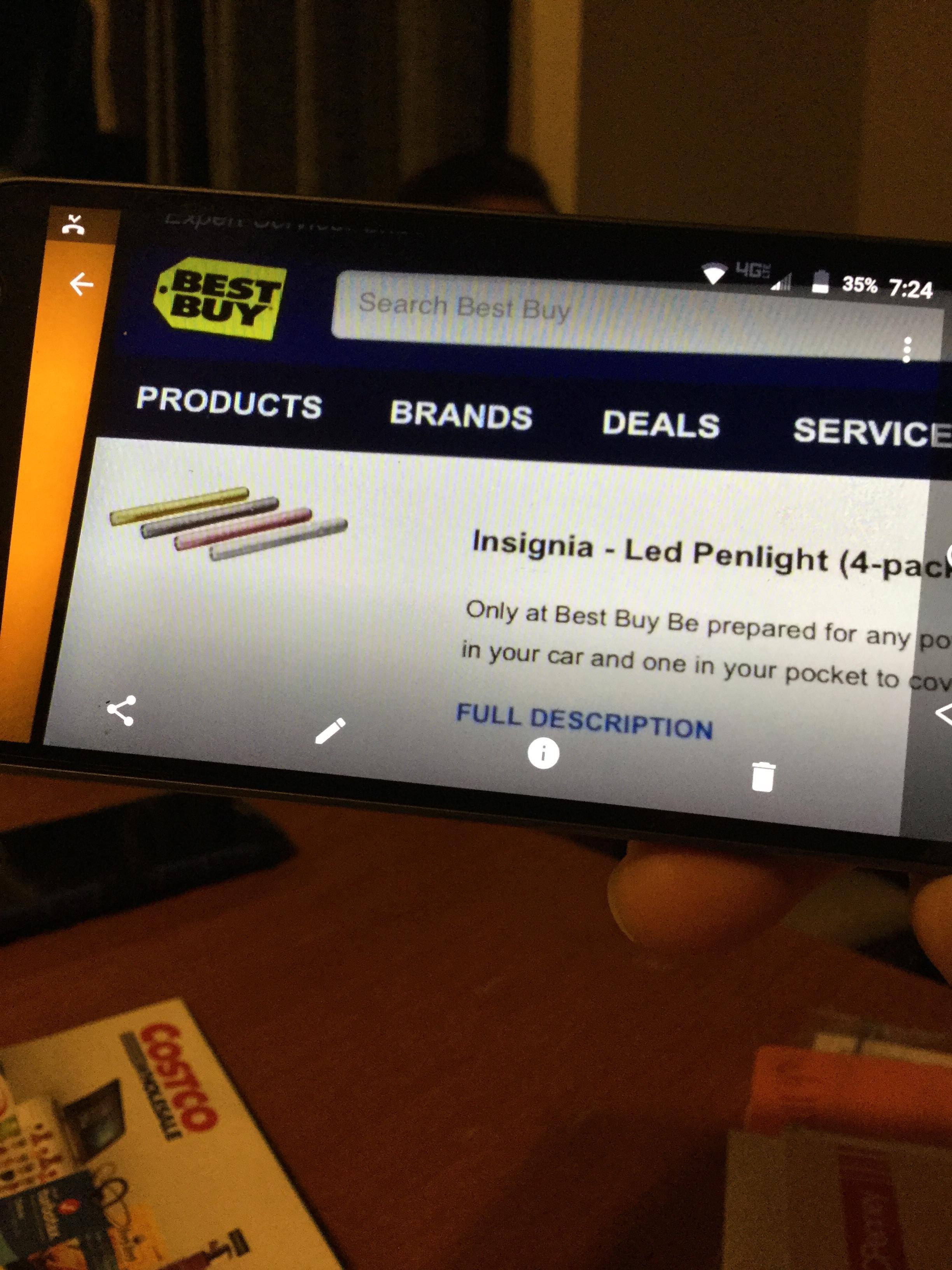 Best Buy: Insignia™ LED Penlight (4-Pack) NS-CFLPL-4