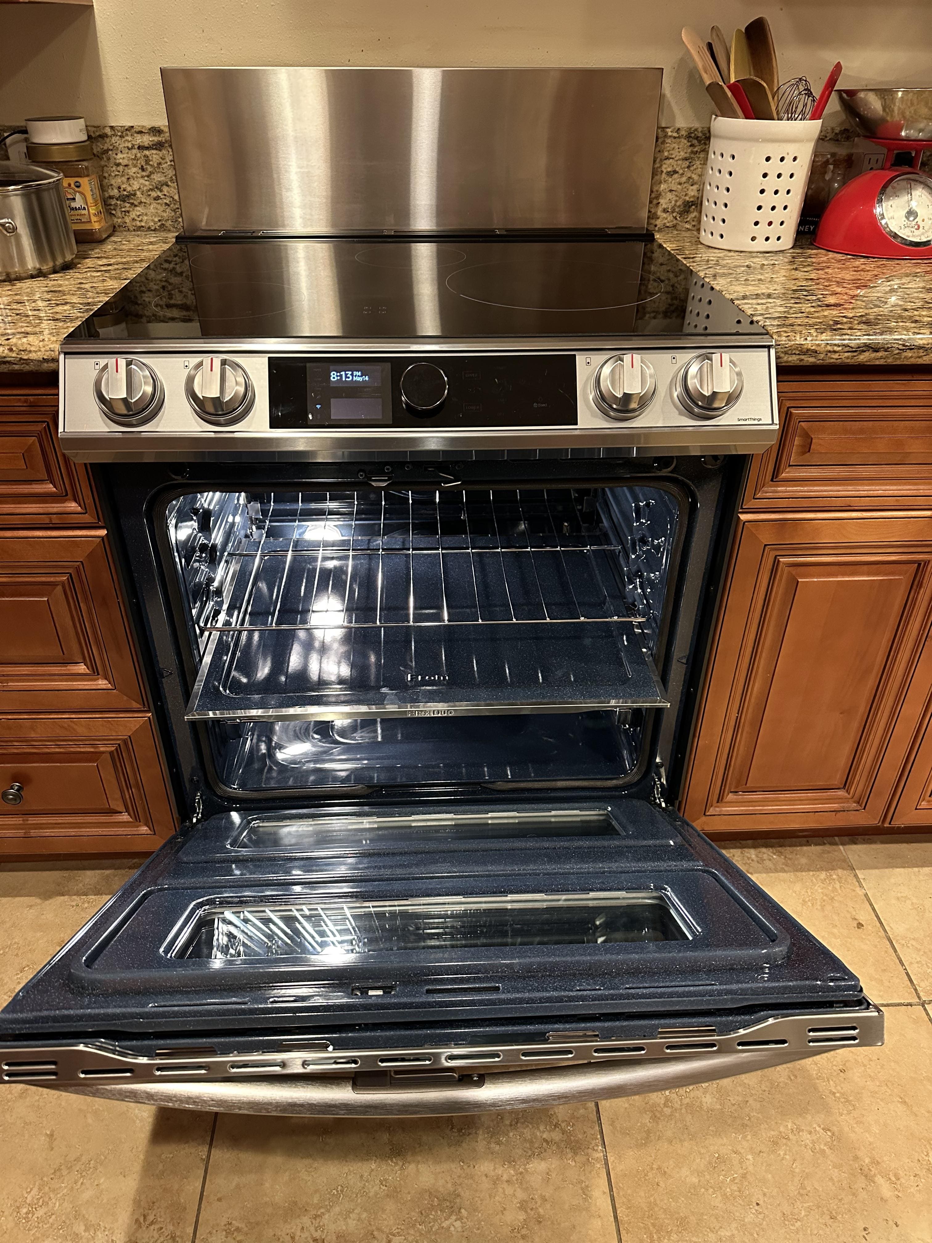 Best Buy: Samsung 6.3 cu. ft. Slide-In Induction Range with WiFi, Flex ...