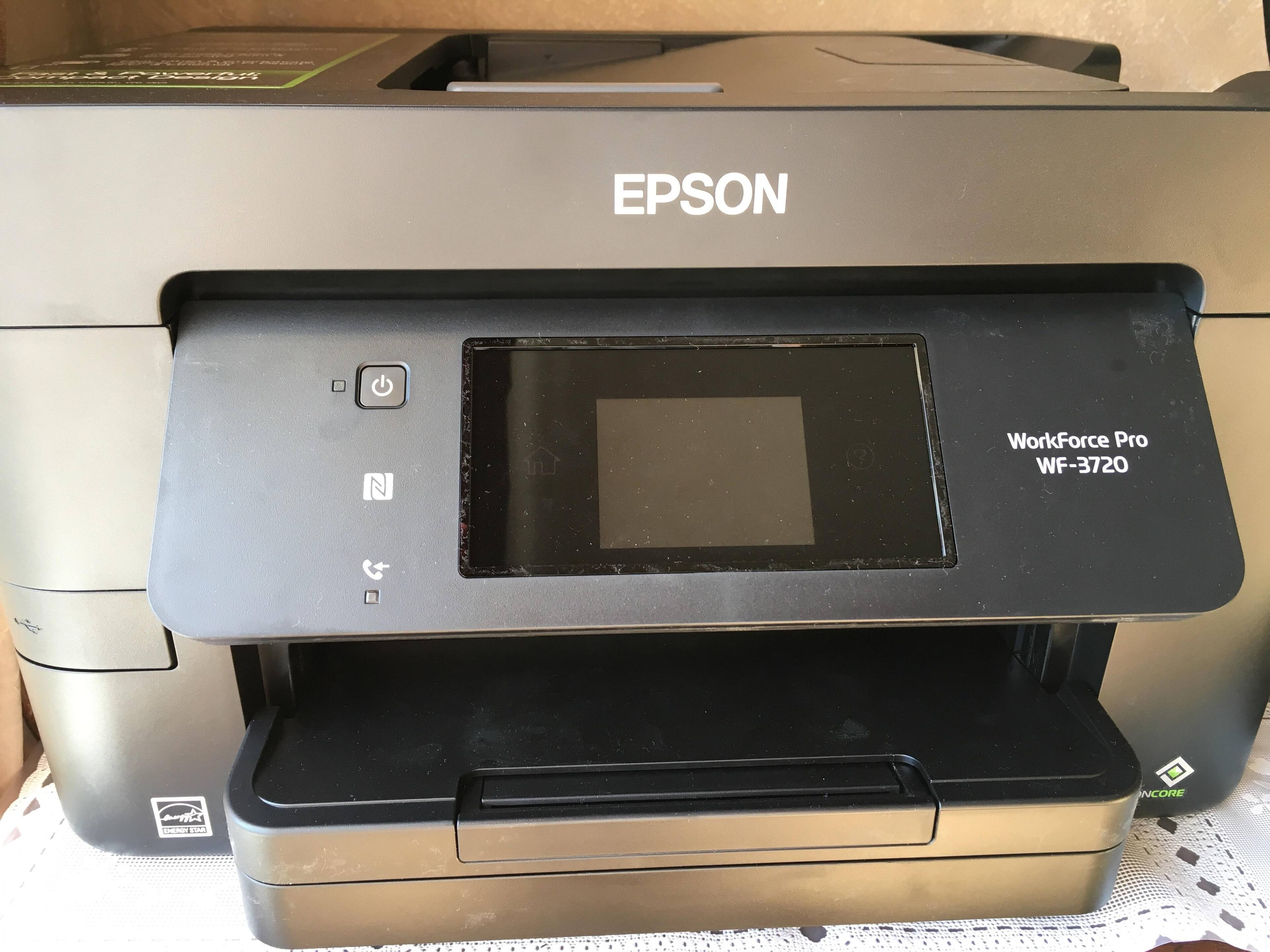 Epson WorkForce Pro WF 3720 Wireless All In One Inkjet Printer Black C11CF24201 - Best Buy