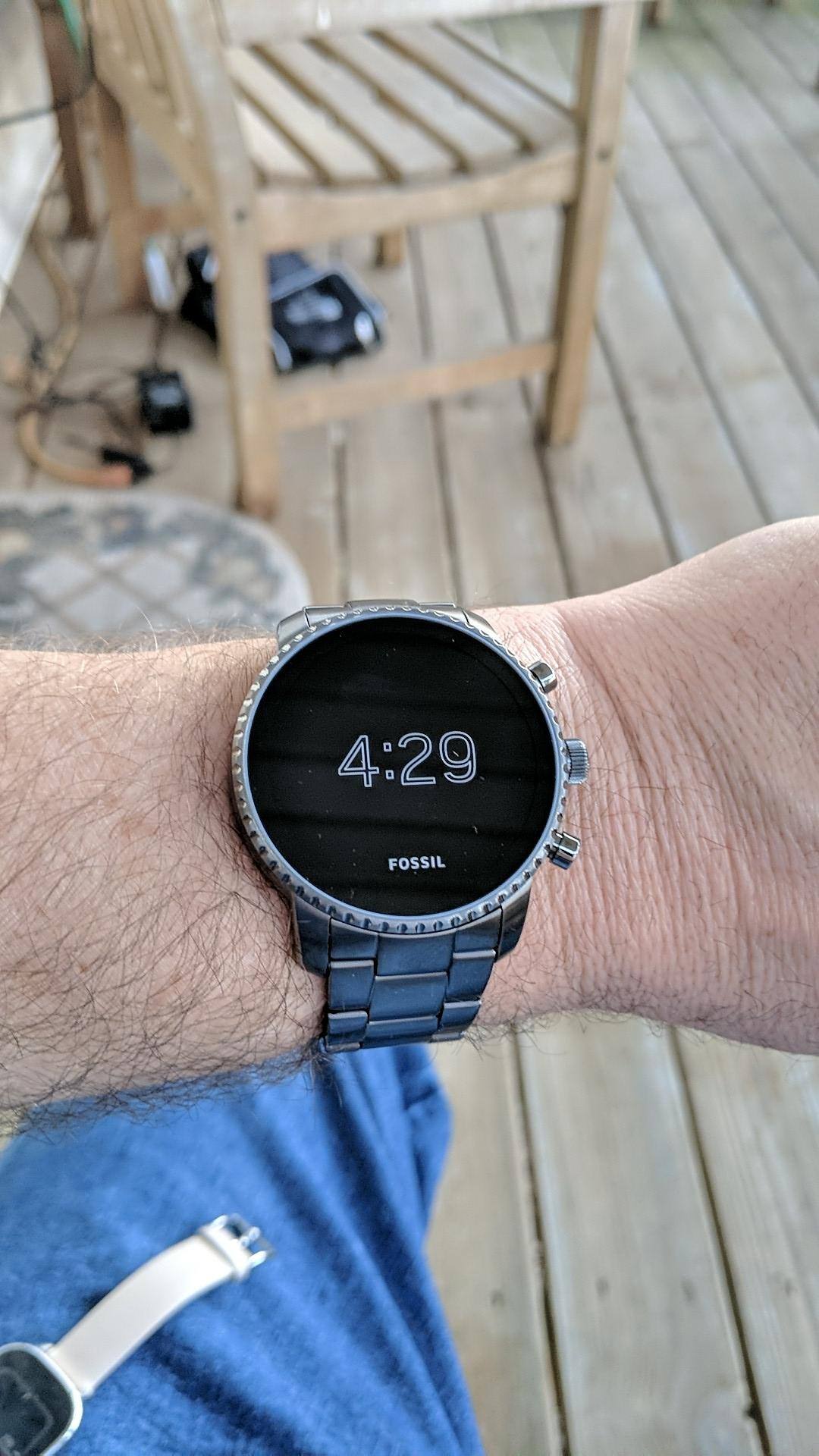 Best Buy: Fossil Gen 4 Explorist HR Smartwatch 45mm Stainless Steel ...