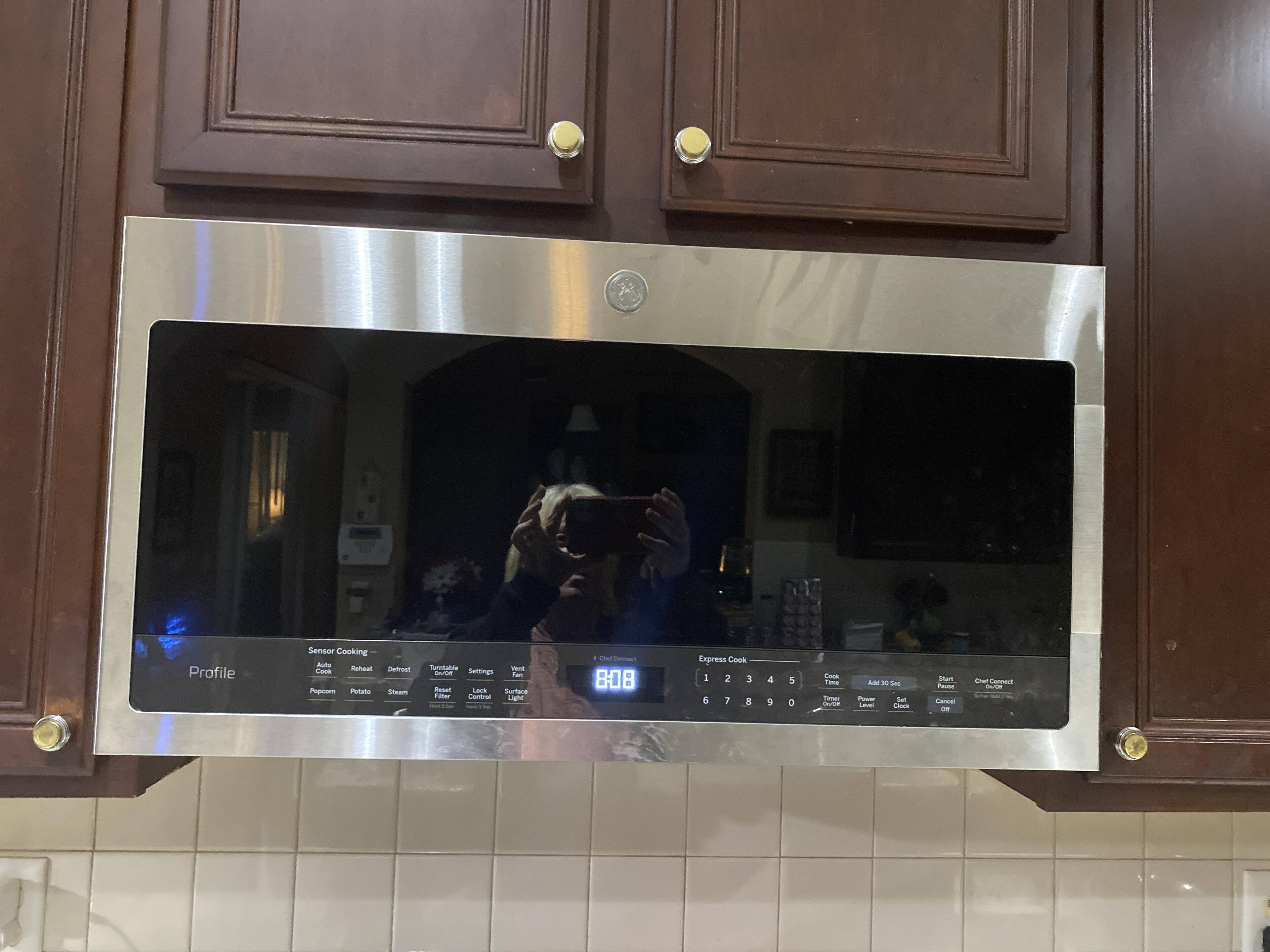 Best Buy: GE Profile 2.1 Cu. Ft. Over-the-Range Microwave with Sensor ...