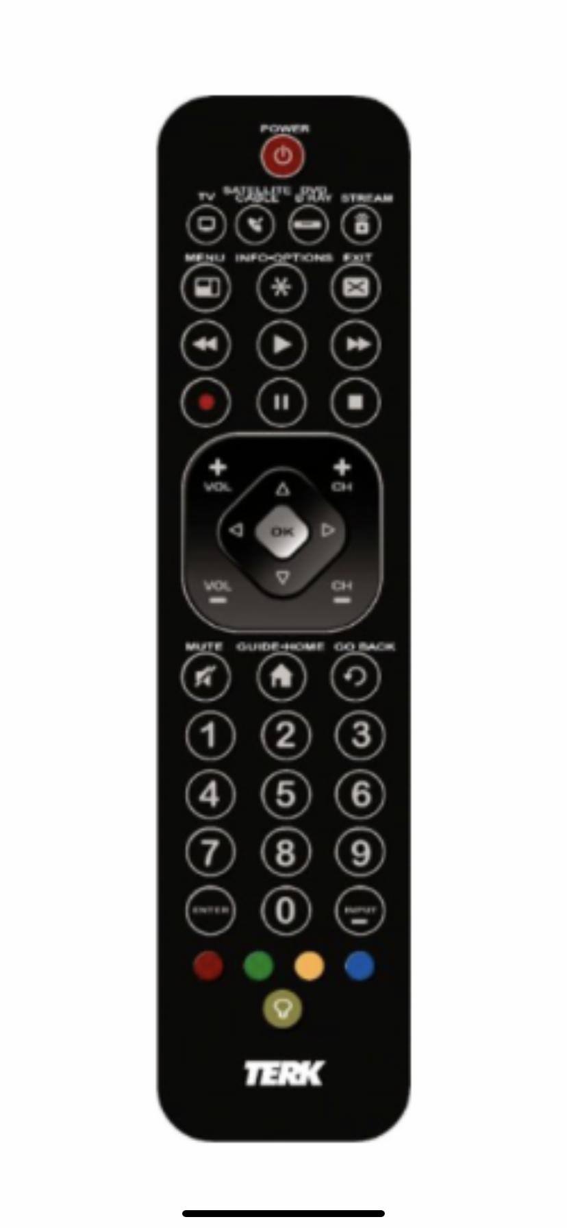 Best Buy: TERK 4-Device Remote Brushed Black TKRTBL04BV