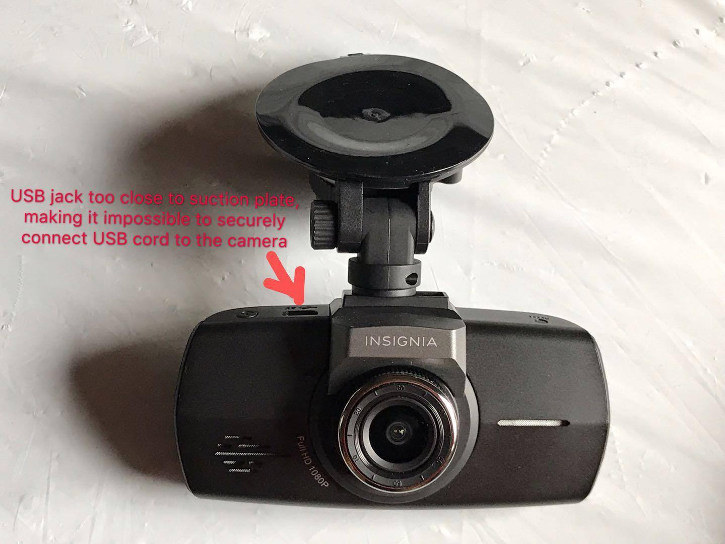 Best Buy: Insignia™ Full HD Dash Cam Black NS-CT1DC8