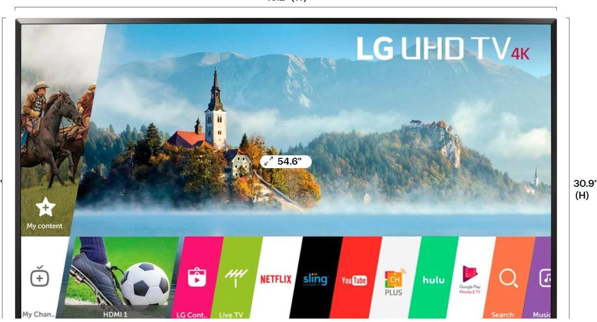 Best Buy: LG 55" Class LED UJ6300 Series 2160p Smart 4K UHD TV with HDR ...