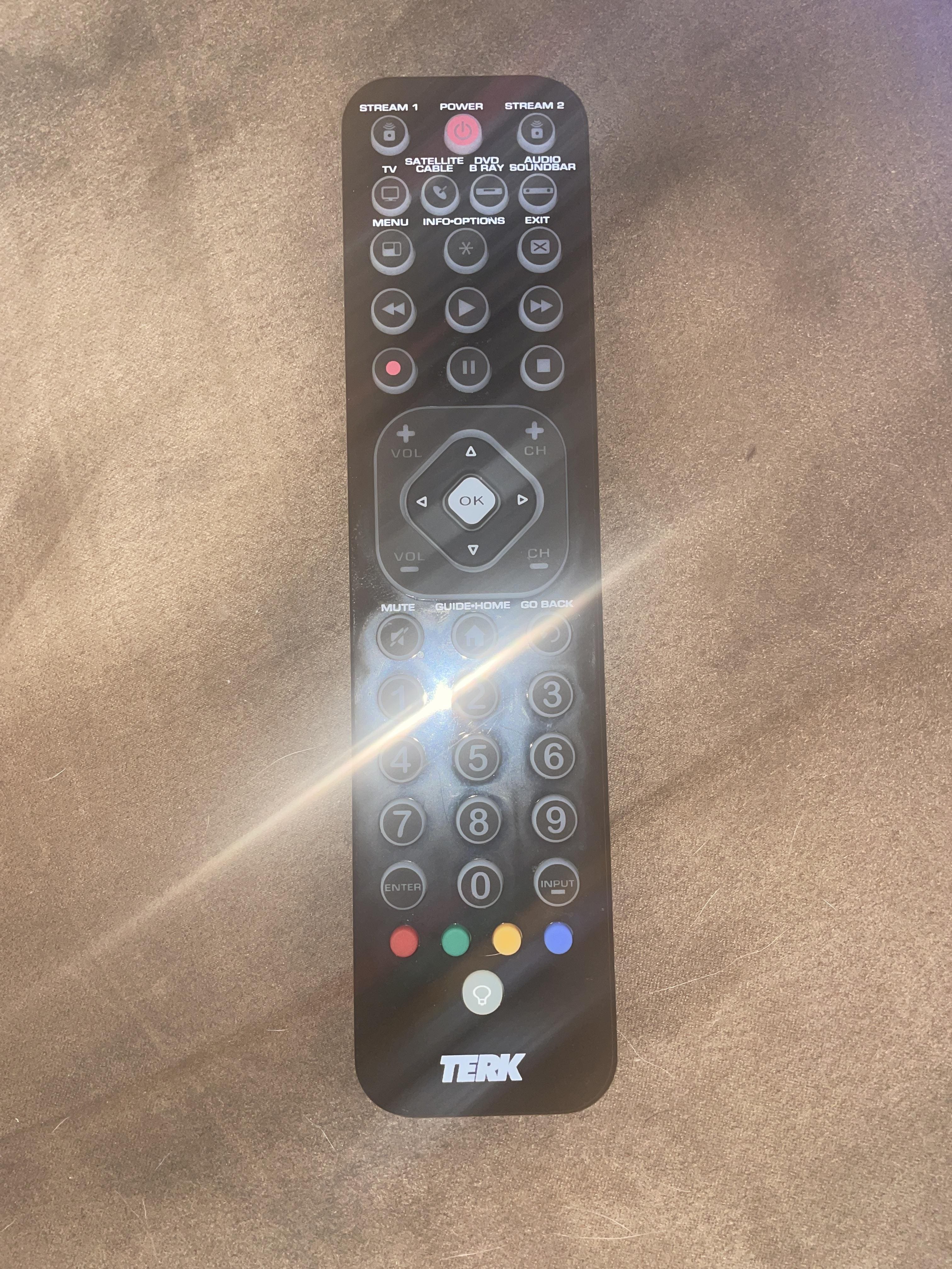 Best Buy: TERK 6-Device Remote Brushed Black TKRTBL06BV