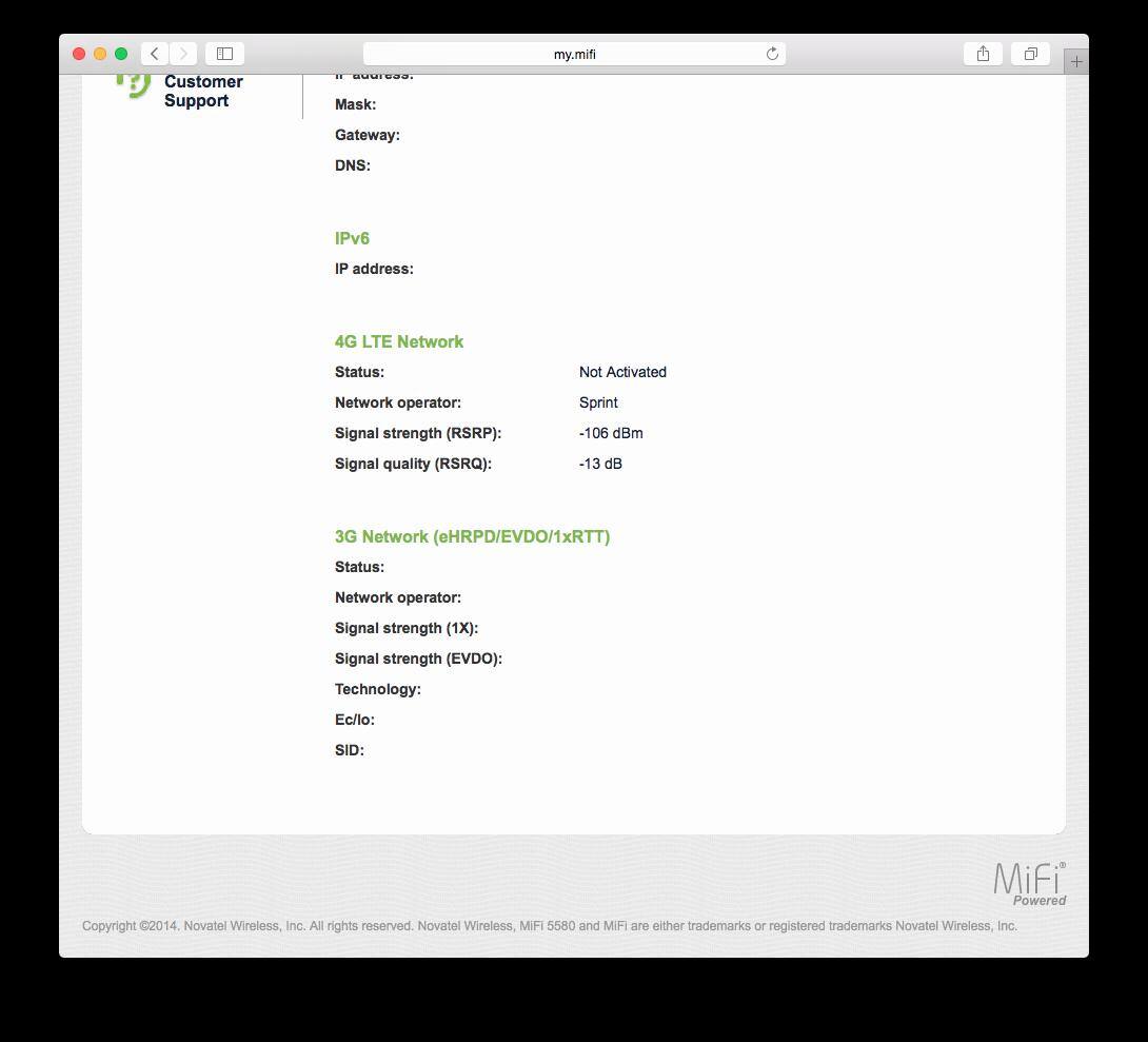 FreedomPop MiFi 500 4G LTE No Contract Mobile Hotspot w/500MB of data ...