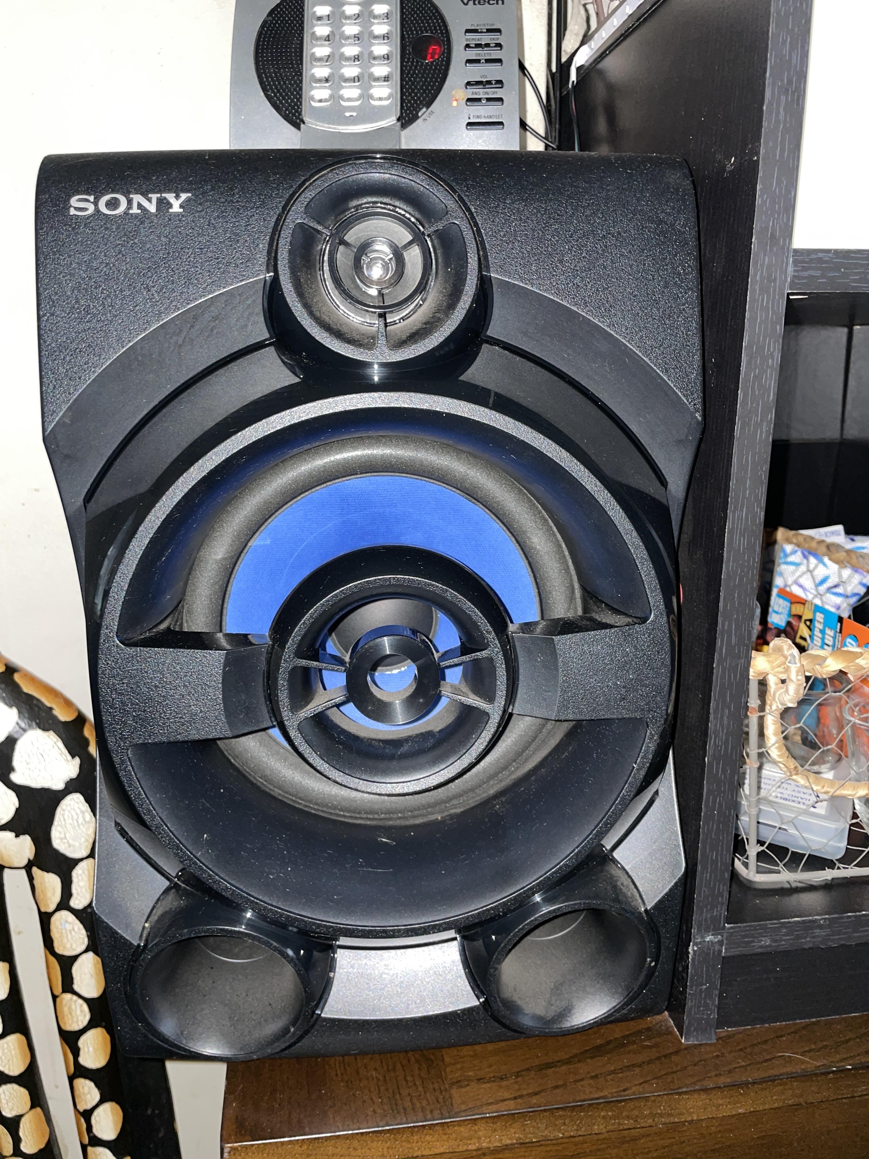 Best Buy: Sony MHC-M20 High-Power Audio System Black MHCM20