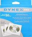 Best Buy: Dynex™ 50-Pack Color CD/DVD Sleeves Assorted DX-S50C