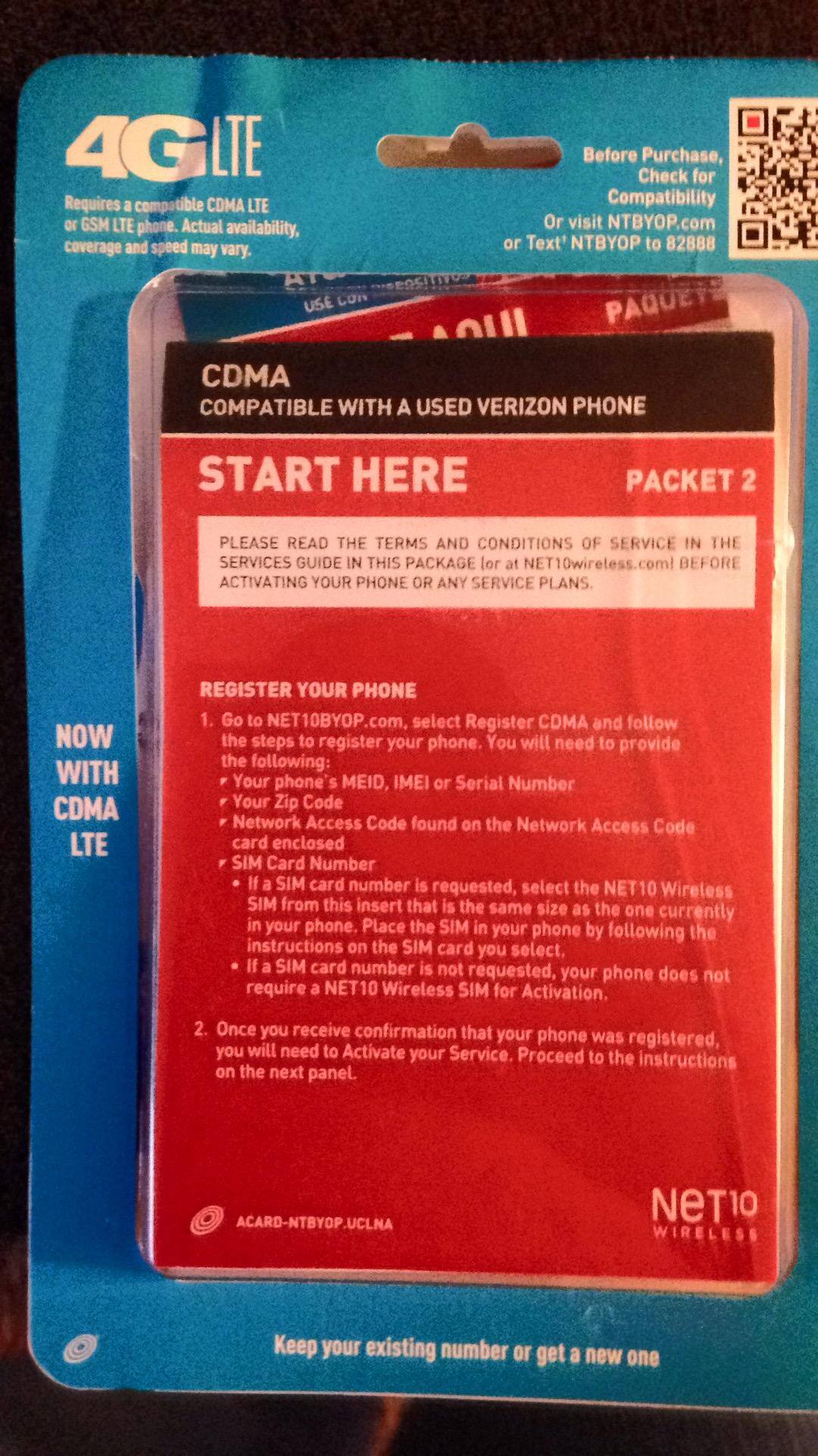 Net10 SIM Card Kit for Unlocked GSM and CDMA Cell Phones Multi ...