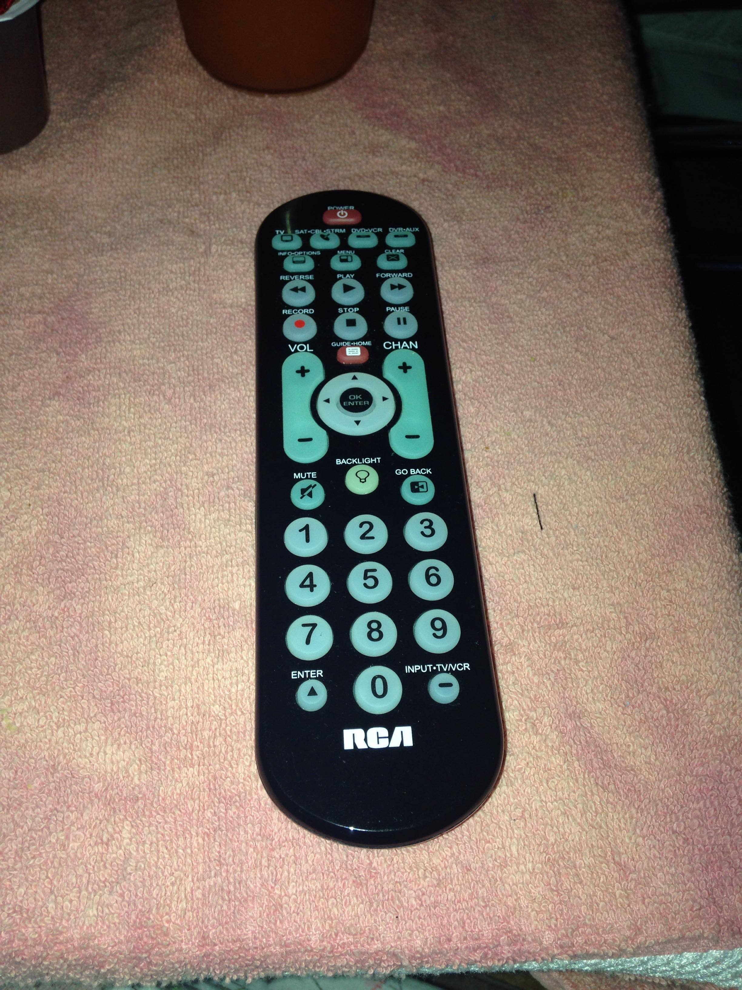 Best Buy: RCA 4-Device Universal Remote Black RCRBB04GR