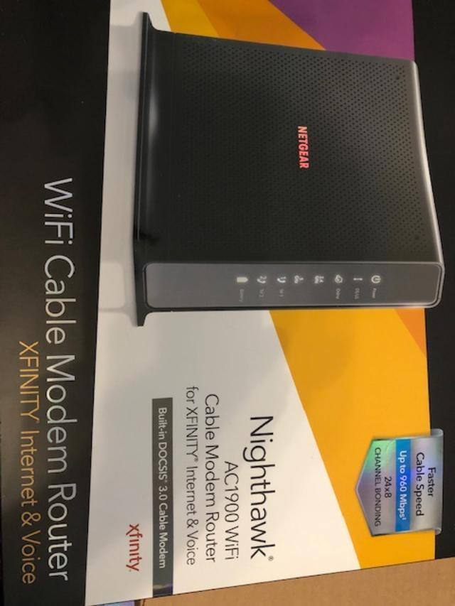 Best Buy: NETGEAR Nighthawk Dual-Band AC1900 Router with 24 x 8 DOCSIS ...