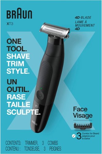 Braun Series Xt3 Rechargeable Wet/Dry Electric Shaver Kit - Black ...