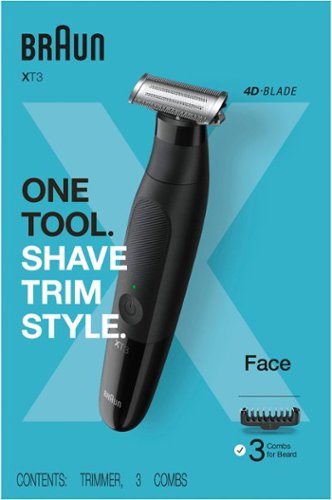 Braun Series Xt3 Rechargeable Wet/Dry Electric Shaver Kit - Black ...