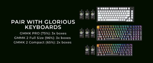 Glorious Raptor 5-Pin Lubed Clicky Hot Swappable Switch For Mechanical ...