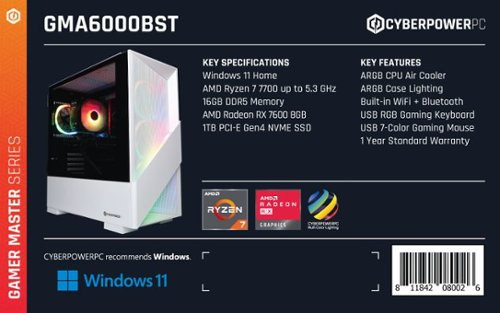 CyberPowerPC GMA6000BST
