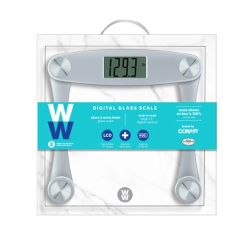 Conair Weight Watchers Glass Scale W/ Lcd Display - Silver ...