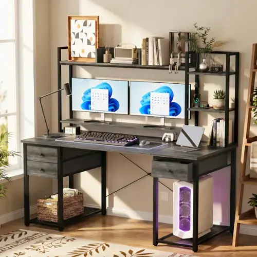 computer desk with outlets and usb built in/1000 - Best Buy