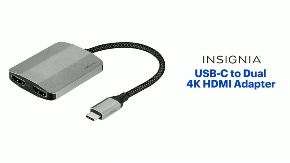 Customer Reviews: Insignia™ USB-C to Dual 4K HDMI Adapter Gray NS ... Customer Reviews: Insignia™ USB-C to Dual 4K HDMI Adapter Gray NS ...